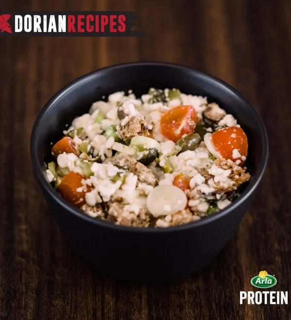 Arla Cottage Cheese Salad with Croutons – Dorians Challenge